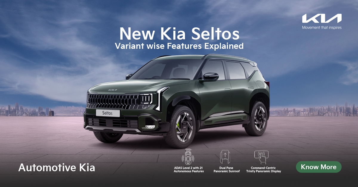 New Kia Seltos Variant-Wise Features Explained